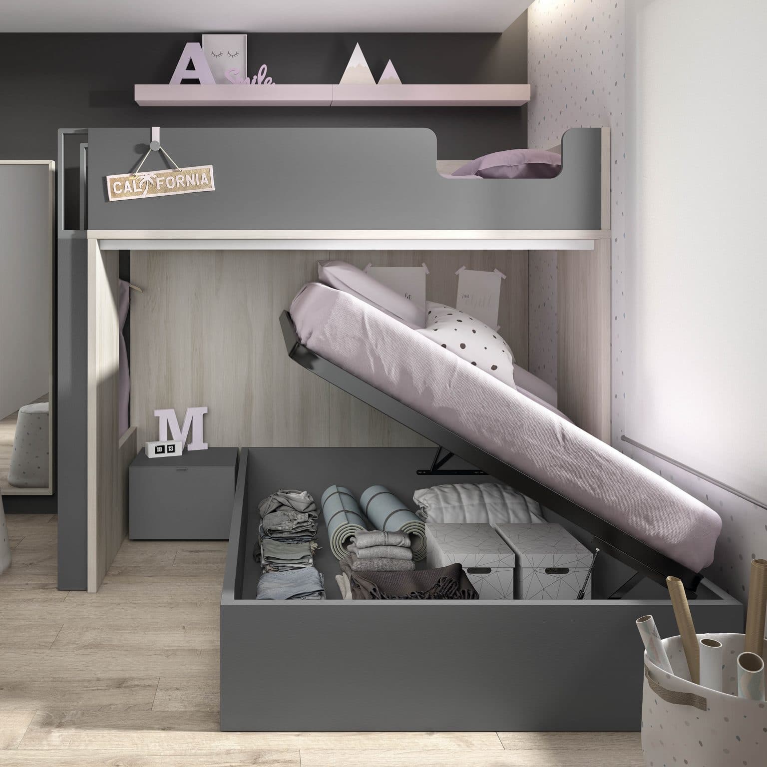 Literas y trenes para habitaciones infantiles y juveniles